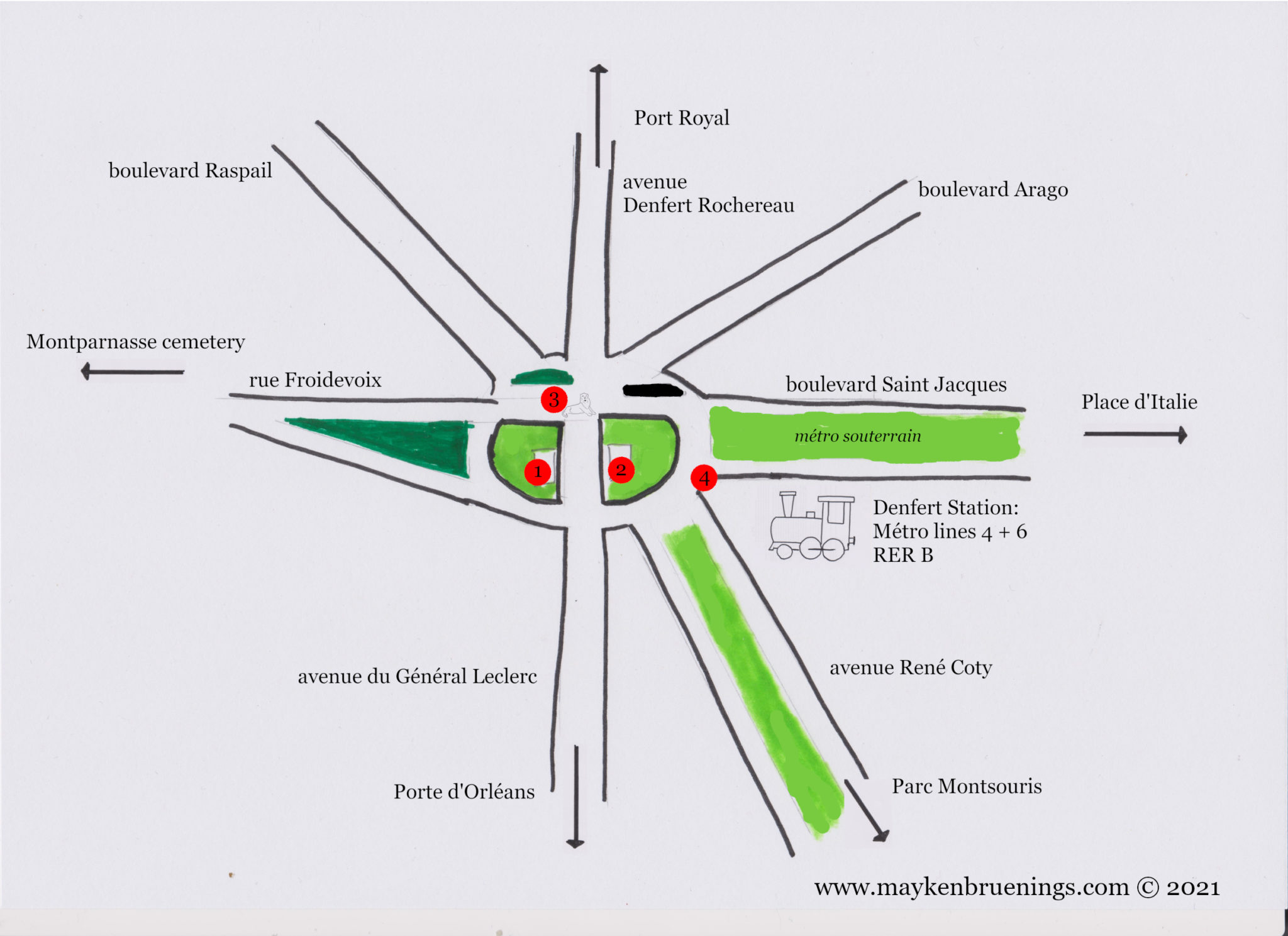 Denfert-Rochereau intersection | Mayken Brünings